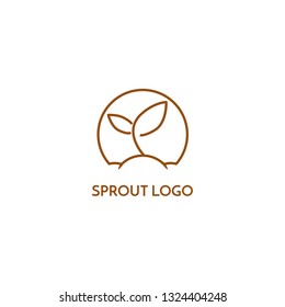 Sprout Logo Design Stock Vector (Royalty Free) 1324404248 | Shutterstock