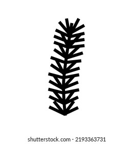 Spruce Branch Color Icon Vector Spruce Stock Vector (Royalty Free ...