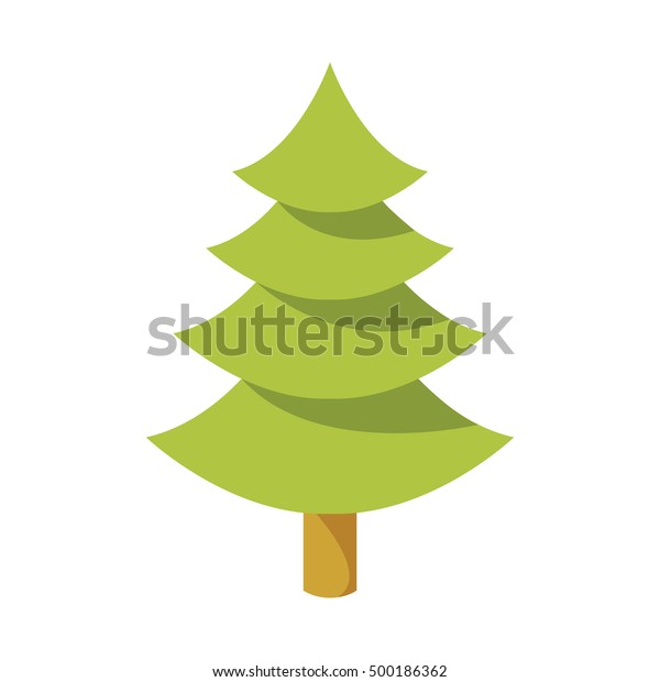 Spruce Green Nature Trees Object Stock Vector (Royalty Free) 500186362 ...