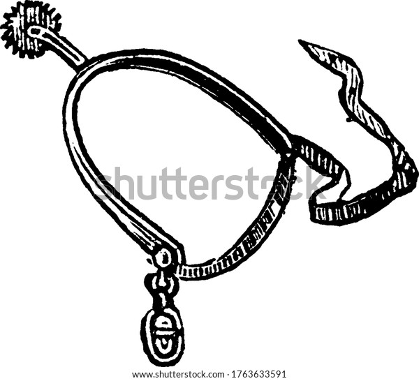 Spur Device Spiked Wheel That Worn Stock Vector (Royalty Free ...