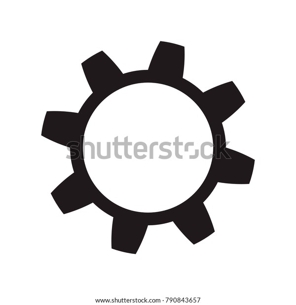 Spur Gears Gear Icon Engineering Symbol Stock Vector (Royalty Free ...