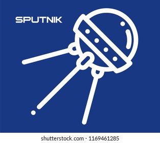 Sputnik Space Symbol Vector Icon Stock Vector (Royalty Free) 1169461285 ...
