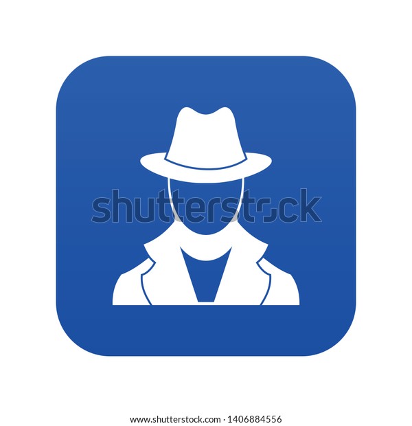 Spy Icon Digital Blue Any Design Stock Vector (Royalty Free) 1406884556 ...