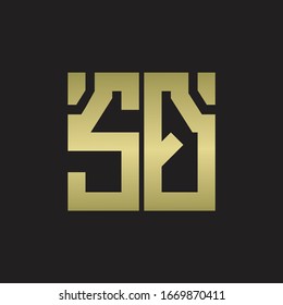 Sq Logo Squere Shape Design Template Stock Vector (Royalty Free ...