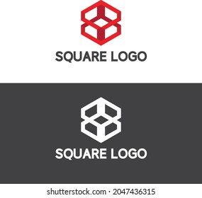 Square 3d Logo Designsquare Icon Vector Stock Vector (Royalty Free ...