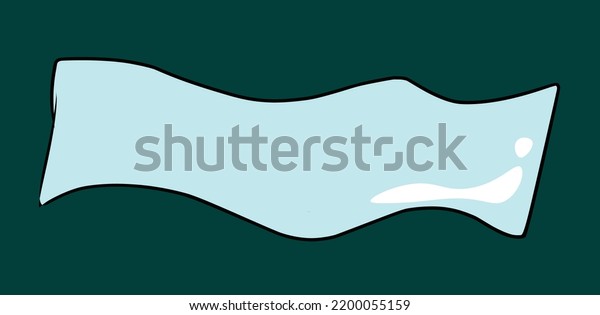 Square Blue Ribbon Banner Space Tittle Stock Vector (Royalty Free ...