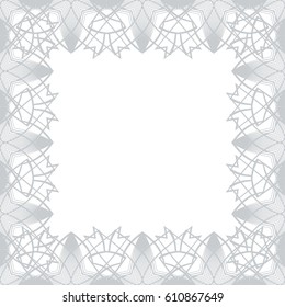 Square Border Frame Abstract Contour On Stock Vector (Royalty Free ...