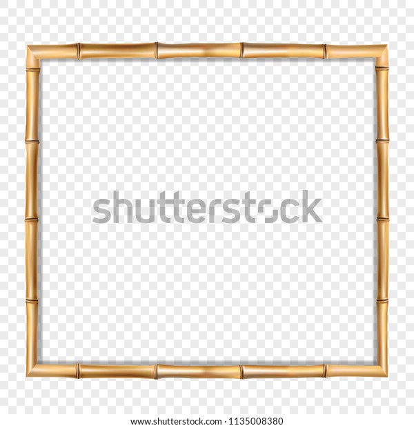 Square Brown Wooden Border Frame Made Stock Vector (Royalty Free ...