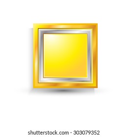 Square Button Gold 스톡 벡터(로열티 프리) 321147965 | Shutterstock