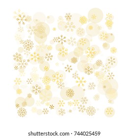 Square Christmas Background Random Scatter Falling Stock Vector ...