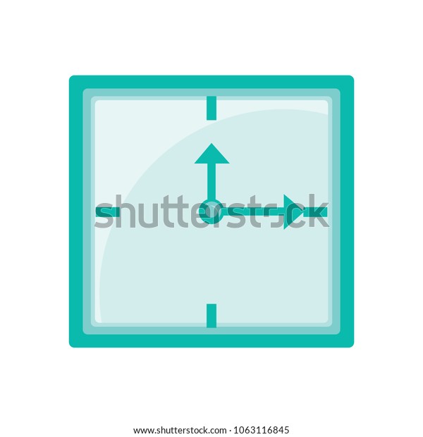Square Clock Icon Stock Vector (Royalty Free) 1063116845 | Shutterstock