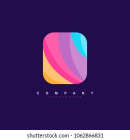 Square Colorful Logo Template Stock Vector (Royalty Free) 1062866831 ...