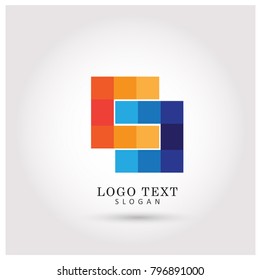Square Connection Logo Symbol Icon Vector Stock Vector (Royalty Free ...