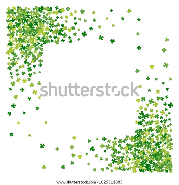 Square Corner Green Frame Border Scatter Stock Vector (Royalty Free ...