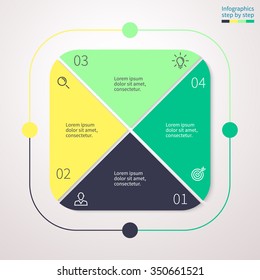 165 4 section box infographic Images, Stock Photos & Vectors | Shutterstock
