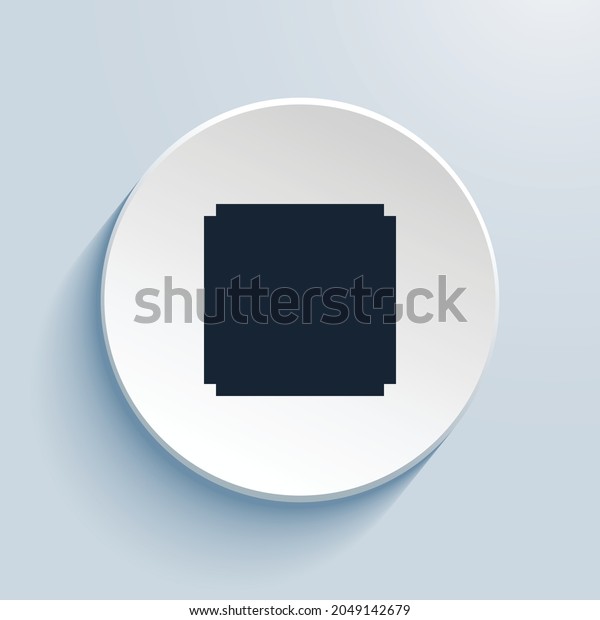 Square Fill Pixel Art Icon Design Stock Vector (Royalty Free ...