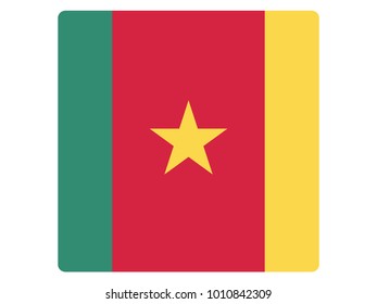 Square Flag Cameroon Stock Vector (Royalty Free) 1010842309 | Shutterstock