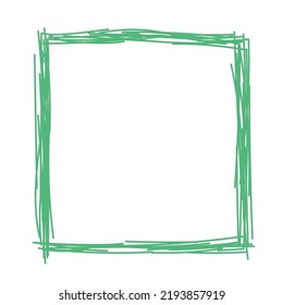 Square Frame Sketch Hand Drawn Vector Stock Vector (Royalty Free ...
