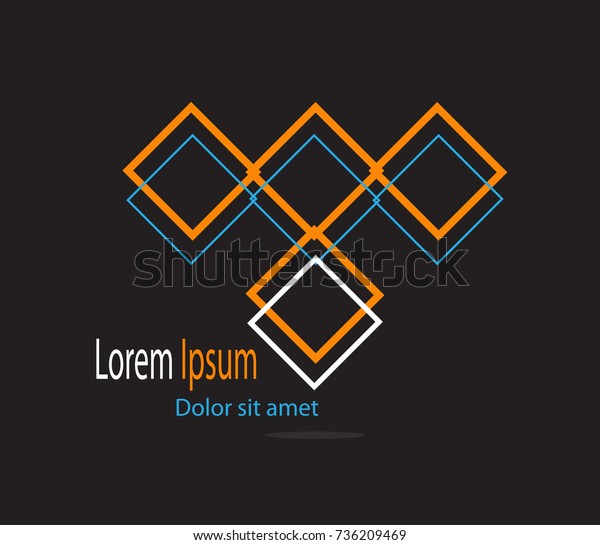 Square Infinity Logo Business Logo Symbol Stock Vector (Royalty Free ...