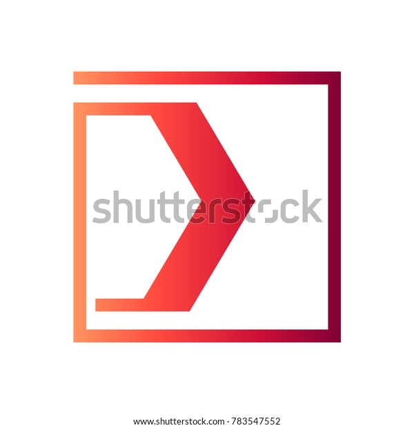 Square Letter D Initial Logo Stock Vector (Royalty Free) 783547552 ...