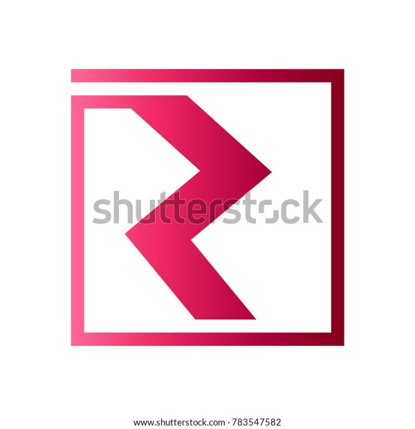 Square Letter R Initial Logo Stock Vector (Royalty Free) 783547582 ...