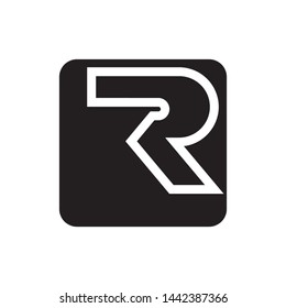 Square Letter R Logo Design Vector Stock Vector (Royalty Free ...