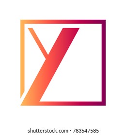 Square Line Letter Y Initial Logo Stock Vector (Royalty Free) 783547585 ...