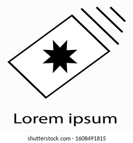 Square Logo Designblack Shape White Backgroundvector Stock Vector ...