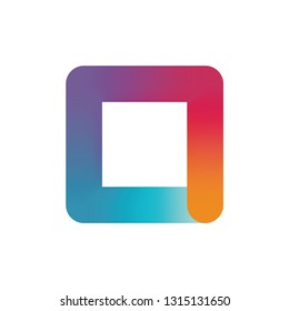 Square Logo Vector Color Wheel Stock Vector (Royalty Free) 1315131650