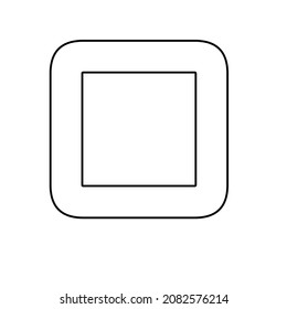 Square Outline Layout Box Design Stock Vector (Royalty Free) 2082576214 ...