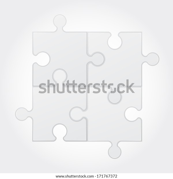 Square Puzzle Vector Illustration Isolated On Stock Vector (Royalty ...