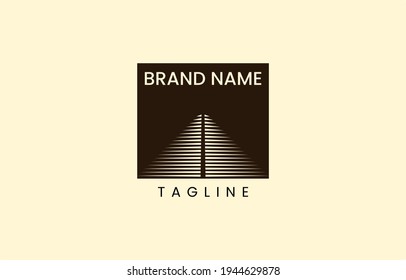 Square Pyramid Speed Line Logo Design Stock Vector (Royalty Free ...
