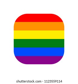 Square Rounded Corners Rainbow Colors On: เวกเตอร์สต็อก (ปลอดค่า ...
