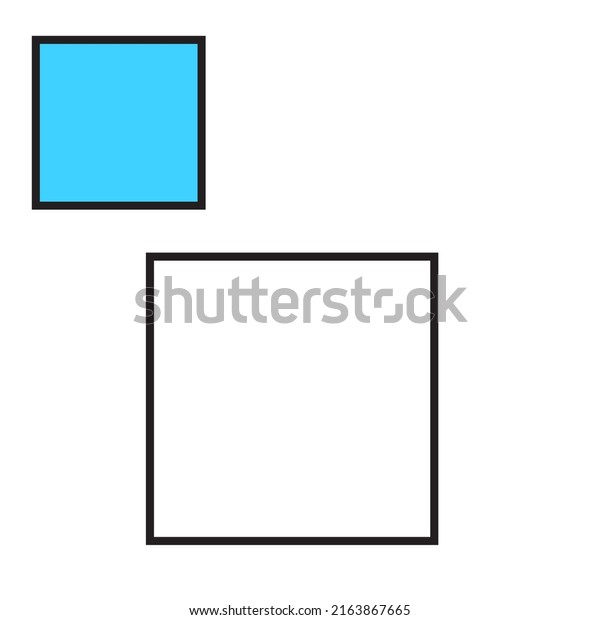 Square Shape Coloring Page Illustration Coloring: เวกเตอร์สต็อก (ปลอด ...