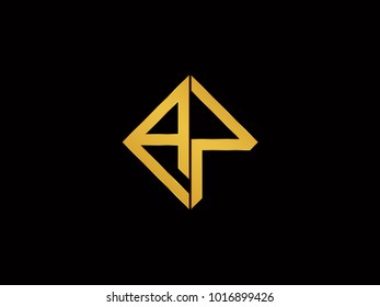 Pn Square Shape Gold Color Logo Stock Vector (Royalty Free) 1021492849 ...