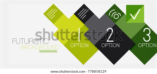Square Shapes Banner Design Geometric Abstract Stock Vector (Royalty ...