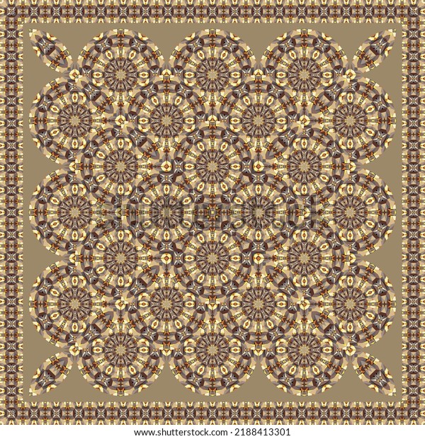 Square Shawl Home Textile Design Creative Stock Vector (Royalty Free ...