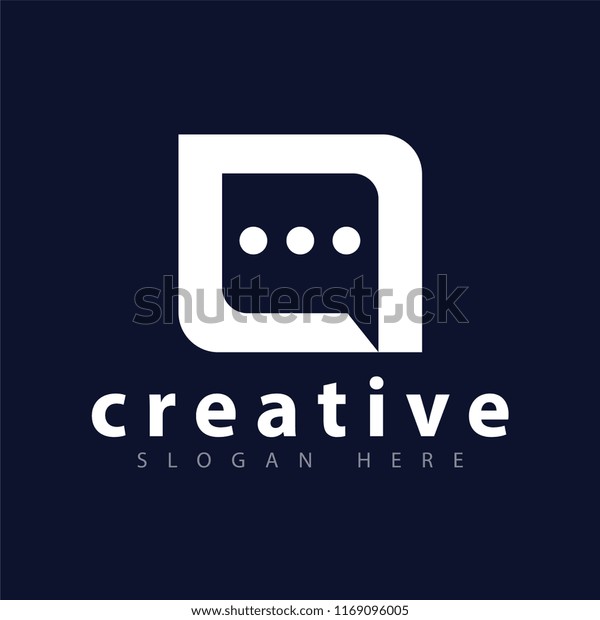Square Talk Chat Logo Icon Vector Stock Vector (Royalty Free ...