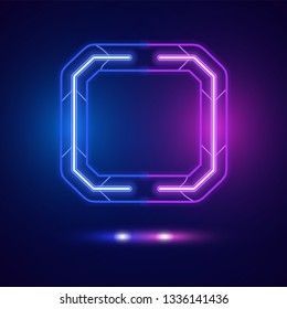 Square Technology Banner Design Stock Vector (Royalty Free) 1336141436 ...