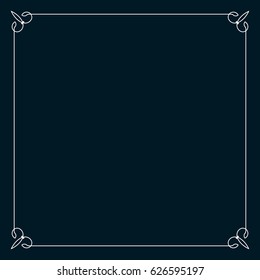 Square Tile Frame Border Line Vector Stock Vector (Royalty Free ...