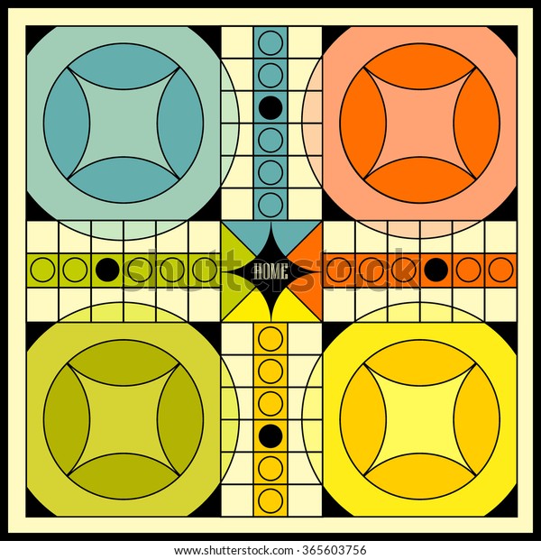 Square Vintage Game Board Design Background Stock Vector (Royalty Free ...