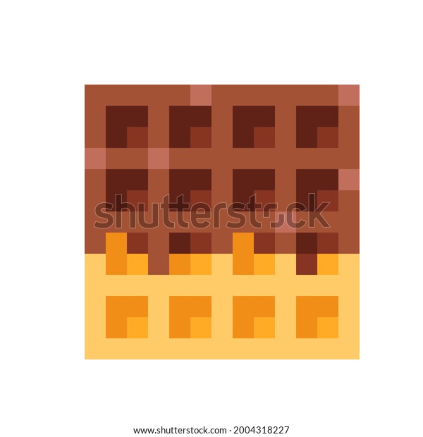 Square Waffle Pixel Art Waffle Pixel Stock Vector (Royalty Free ...