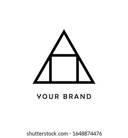 Squares Triangles Logo Vector Design Simple Stock Vector (Royalty Free ...