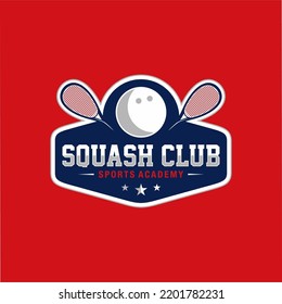 Squash Club Logo Template Design Stock Vector (Royalty Free) 2201782231 ...