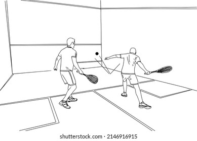 408 Cartoon squash player Images, Stock Photos & Vectors | Shutterstock
