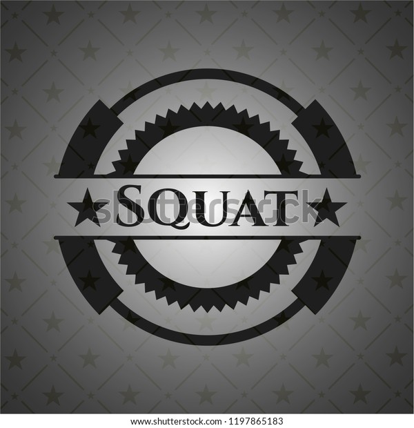 Squat Retro Style Black Emblem Stock Vector (Royalty Free) 1197865183 ...