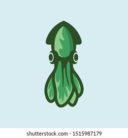 Squid Logo Vector Design Line Art Stock Vector (Royalty Free ...