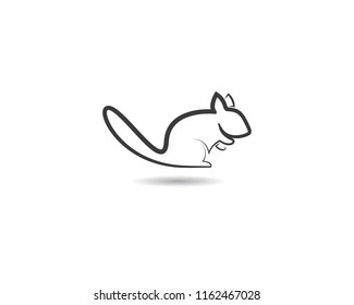 Squirrel Symbol Illustration Stock Vector (Royalty Free) 1162467028 ...