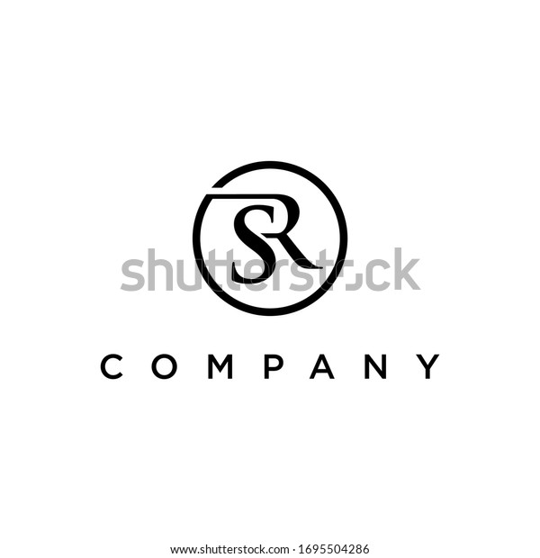 Sr Letter Logo Design Wit Monogram Stock Vector (Royalty Free ...