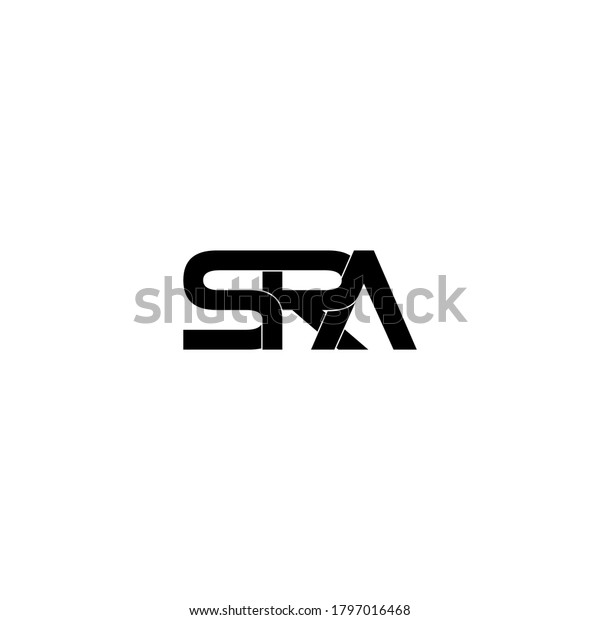 Sra Letter Original Monogram Logo Design Stock Vector (Royalty Free ...